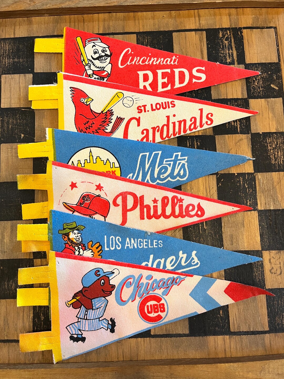 Vintage MLB Felt Pennant Lot of 6, 1970s - Etsy