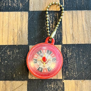 Vintage Roulette Keychain by Crisloid - Etsy
