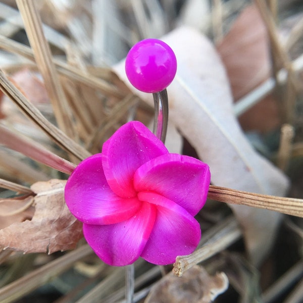 Flower Belly Ring - Etsy