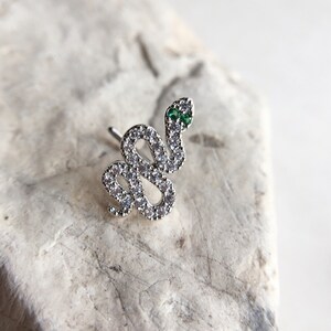 Nose Stud,nostril Stud, Snake Nose Ring,nose Piercing,body Jewelry,20g ...