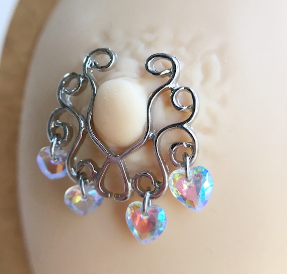 Faux nipple piercings store