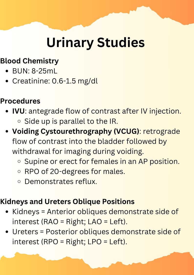 Radiography & Fluoroscopy Procedures Review - Etsy