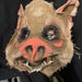 Scary Pig Horror Mask Adult Halloween Boar Costume Handmade Custom ...