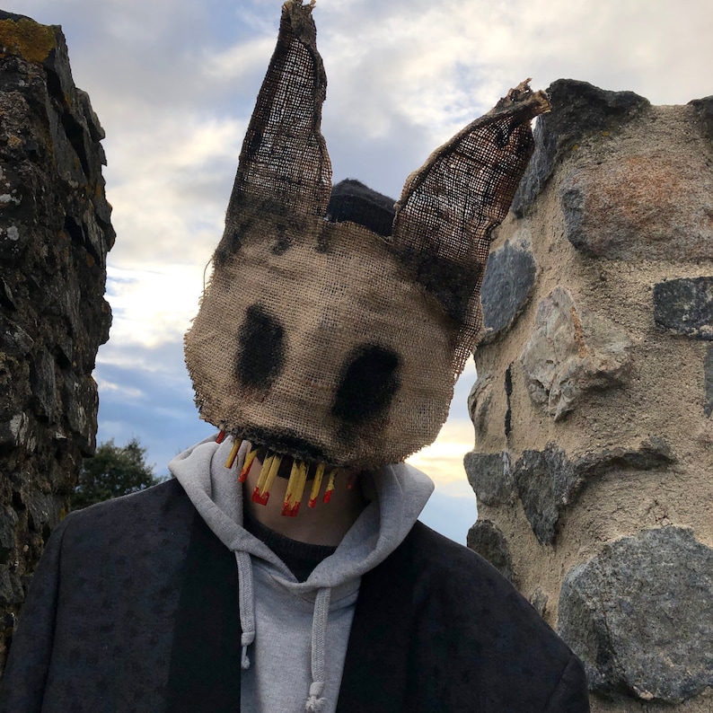 Scary Rabbit Mask Creepy Easter Bunny Mask Adult Halloween - Etsy