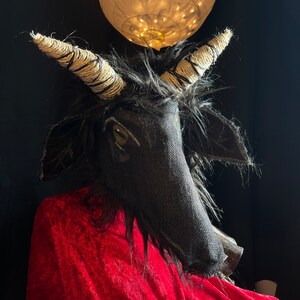 Goat Mask, Adult Halloween Costume Demon, Devil, Baphomet Art, Folk ...