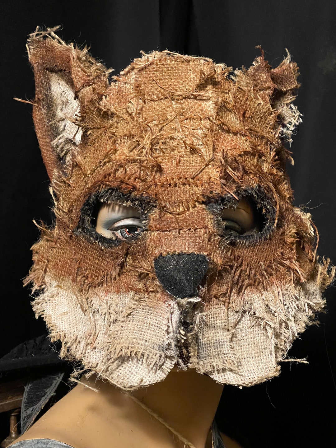 Fox Mask - Burlap Adult Halloween Costumes for Masquerades & Photo ...