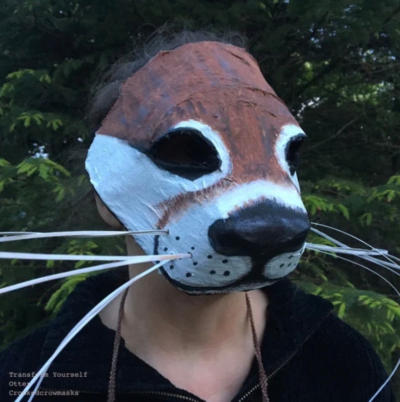 Otter Mask sea Otter Mask Animal Masquerade Mask Adult - Etsy