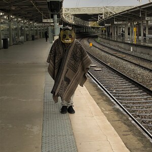 Creepy Scary Horror Mask Adult Halloween Pika Costume Handmade Custom ...