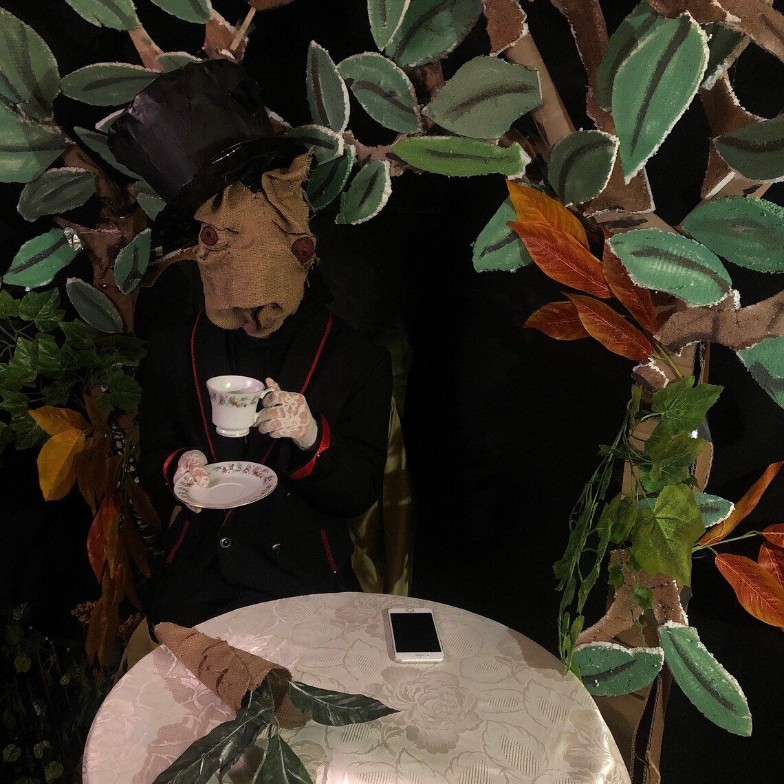 Creepy Scary Burlap Horror Mask Adult Halloween Costume | Etsy