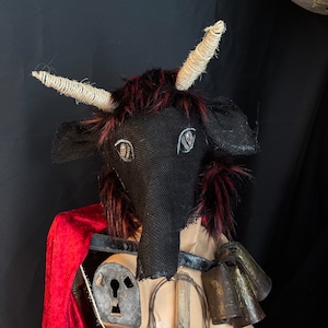 Goat Mask, Adult Halloween Costume Demon, Devil, Baphomet Art, Folk ...