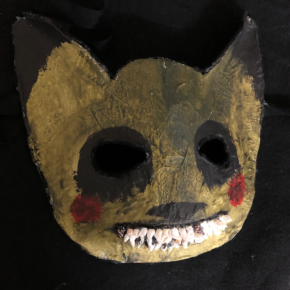 Creepy Scary Horror Mask Adult Halloween Pikachu Costume | Etsy