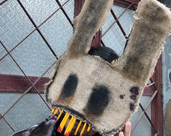 Scary Rabbit Mask, Creepy Easter Bunny Mask, Adult Halloween Costume ...