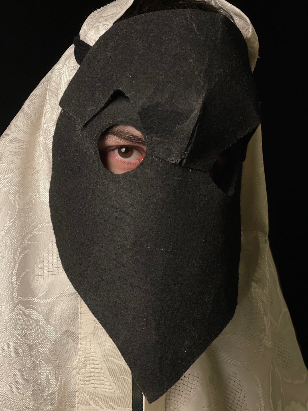 Set of 3 Raven Mask Bases Goth Bird Creepy Crow Mask Halloween ...