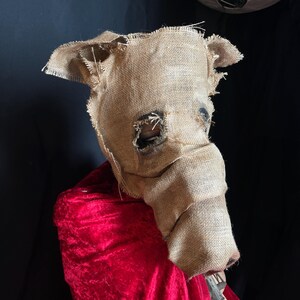 Pig Troll Hog Horror Mask - Adult Halloween Boar Costume - Handmade ...