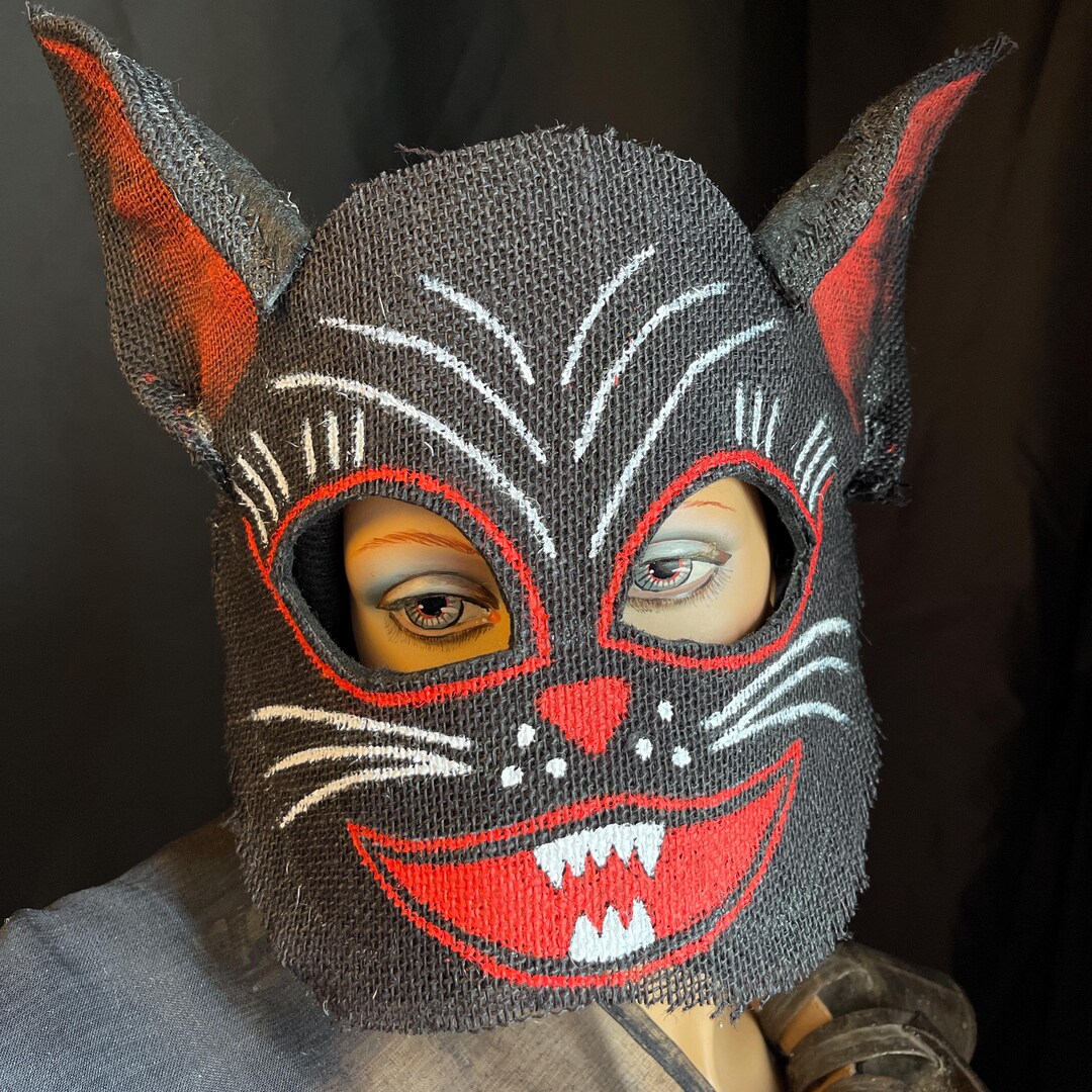 Vintage '70s Style Cat Mask - Halloween Costumes for Masquerades ...
