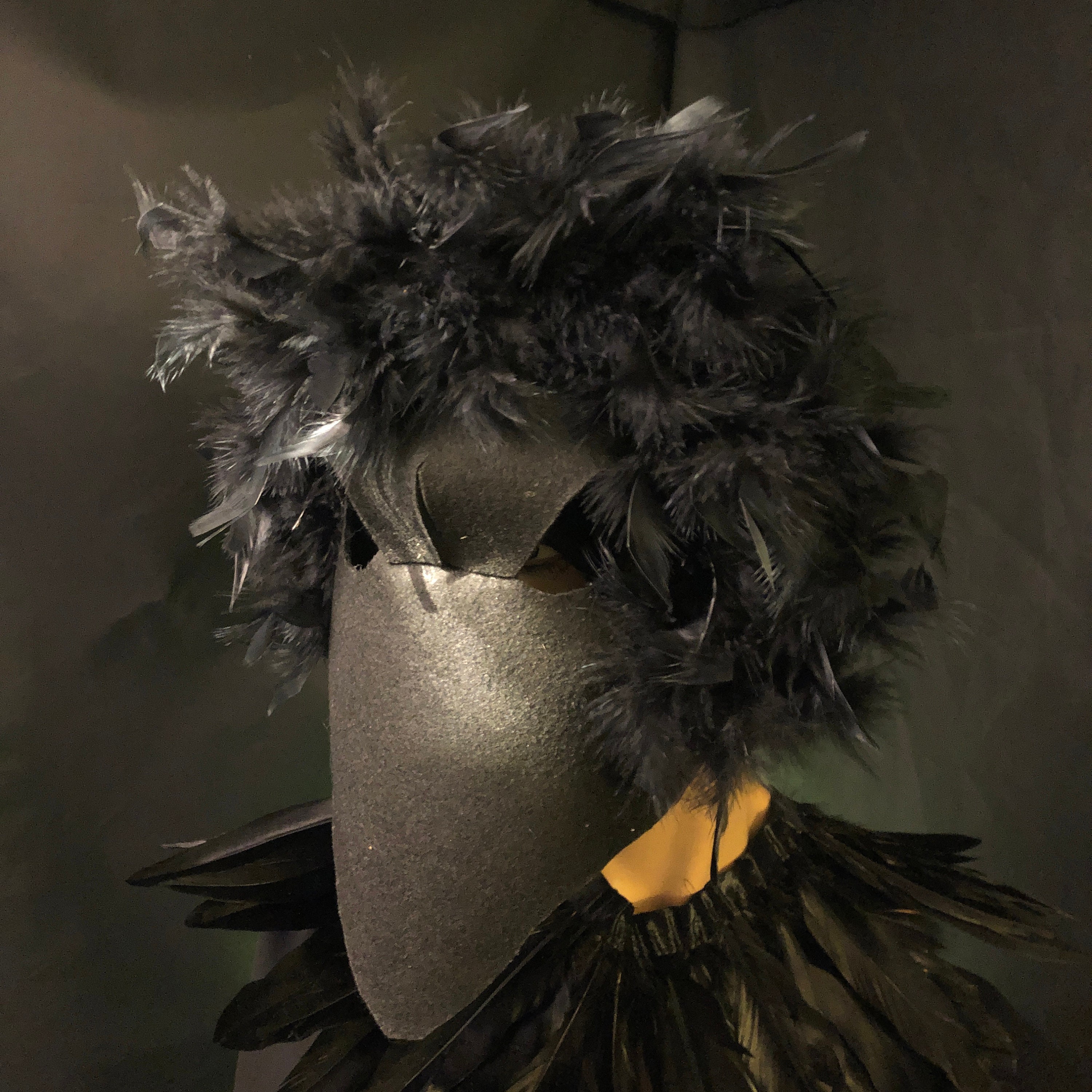 Raven Mask Goth Raven Creepy Crow Mask Halloween - Etsy