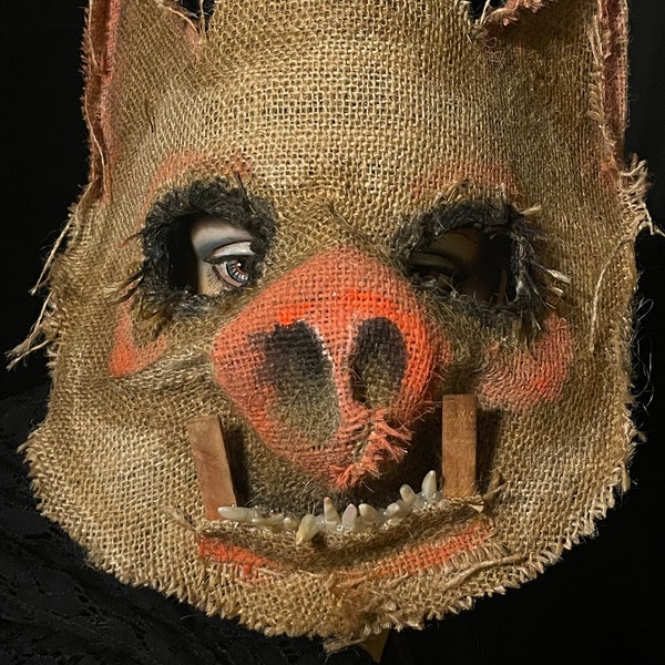 Burlap Sack Mask - Etsy