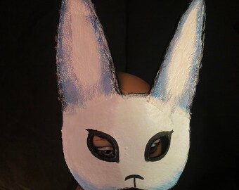 Scary White Rabbit Mask - Etsy