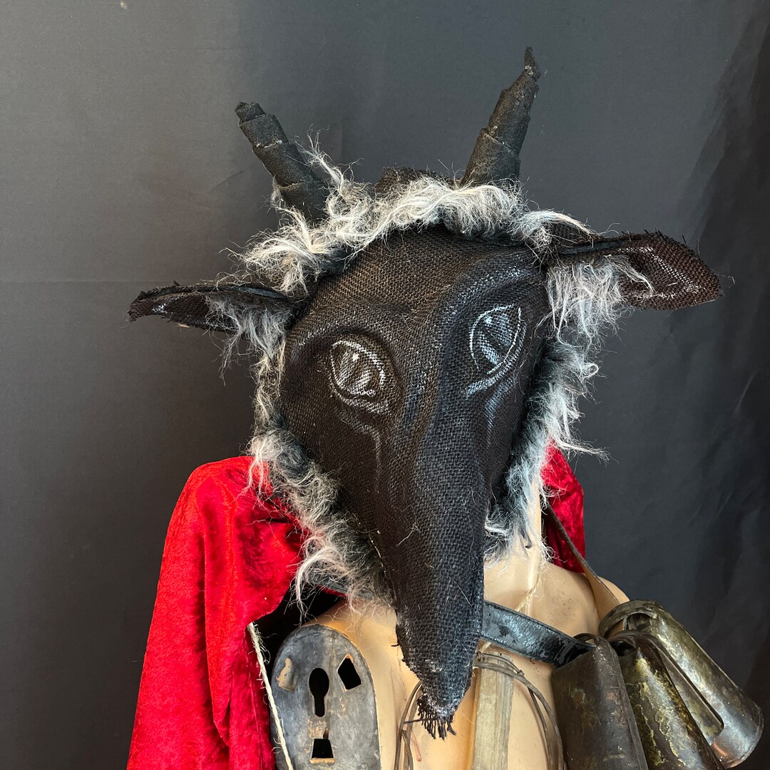 Goat Mask, Adult Halloween Costume Demon, Devil, Baphomet Art, Folk ...