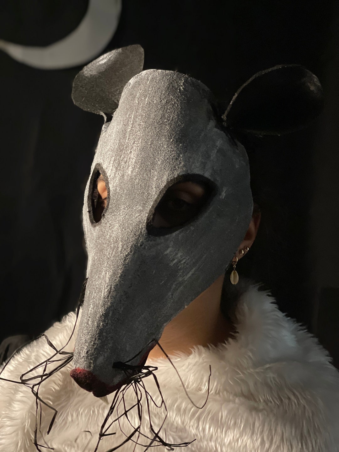 Creepy Cute Possum Mask Adult Halloween, Masquerade, Cosplay Costume ...
