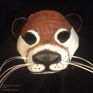 Otter Mask Sea Otter Mask Animal Masquerade Mask Adult Halloween Mask ...