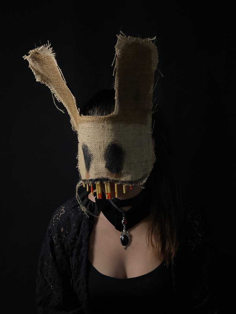 Scary Rabbit Mask Creepy Easter Bunny Mask Adult Halloween - Etsy