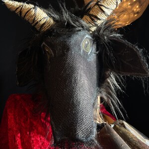 Goat Mask, Adult Halloween Costume Demon, Devil, Baphomet Art, Folk ...