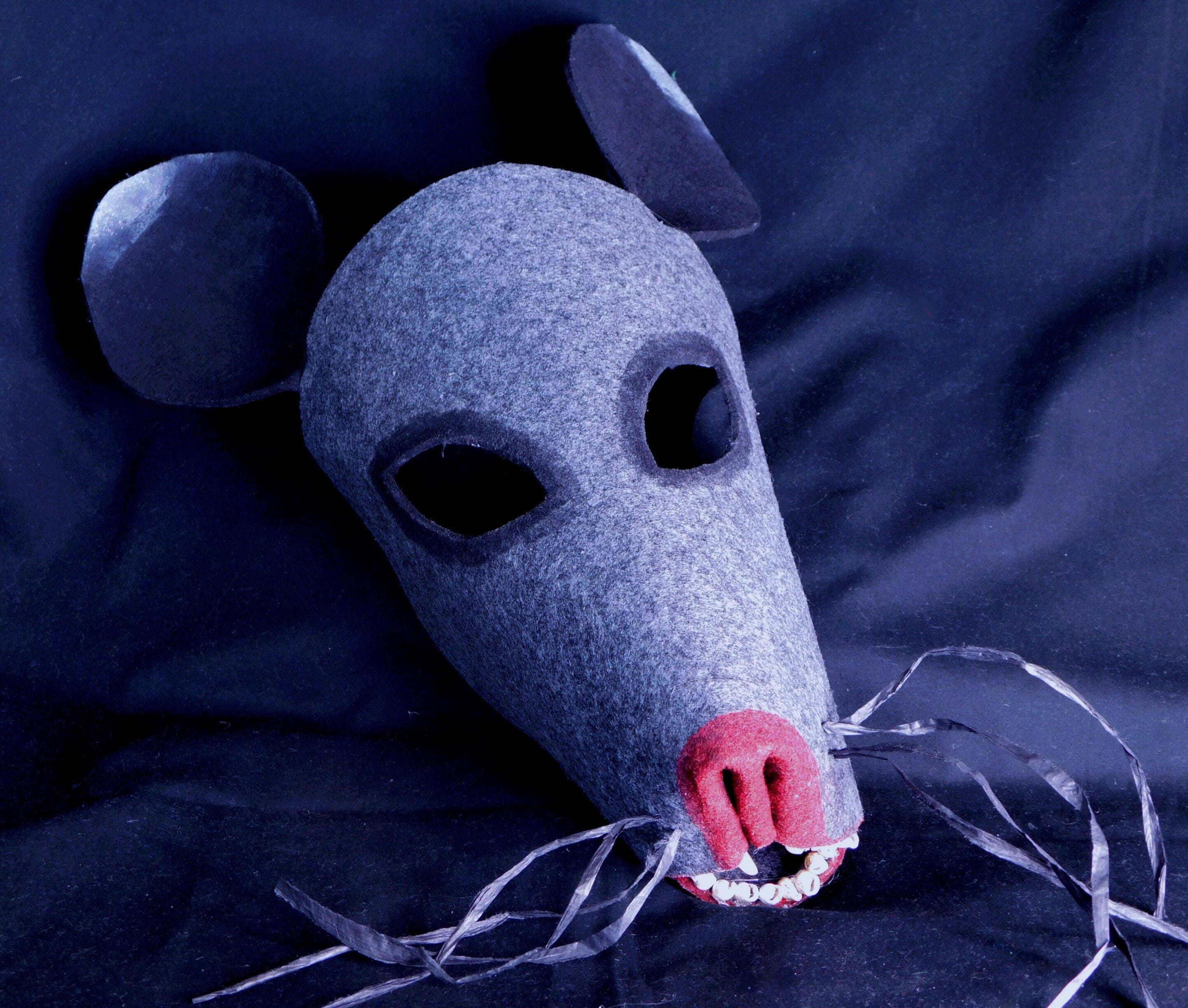 Opossum Possum Mask - Halloween, Masquerade, Creepy Cute Costume Props ...