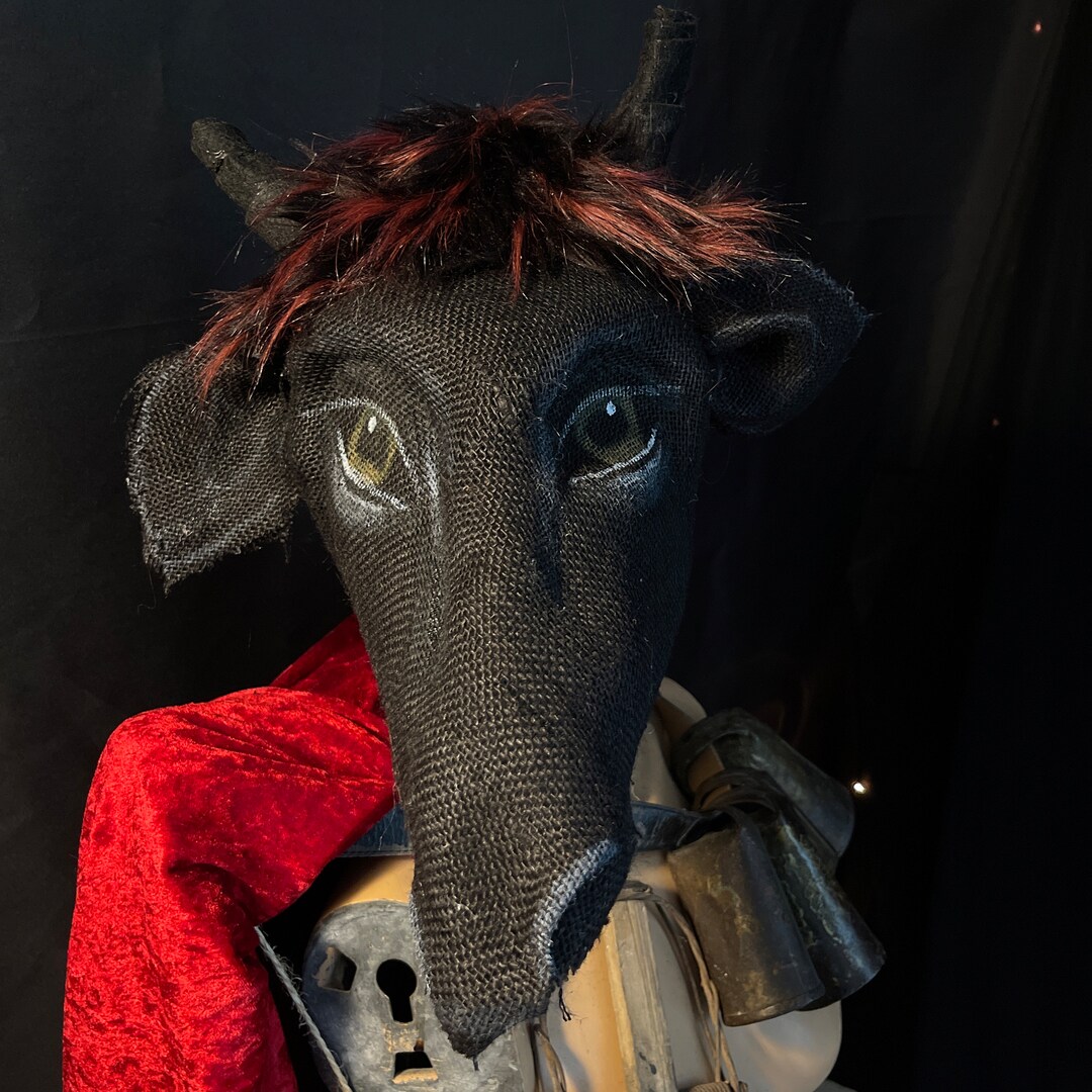 Goat Mask, Adult Halloween Costume - Demon, Devil, Baphomet Art, Folk ...