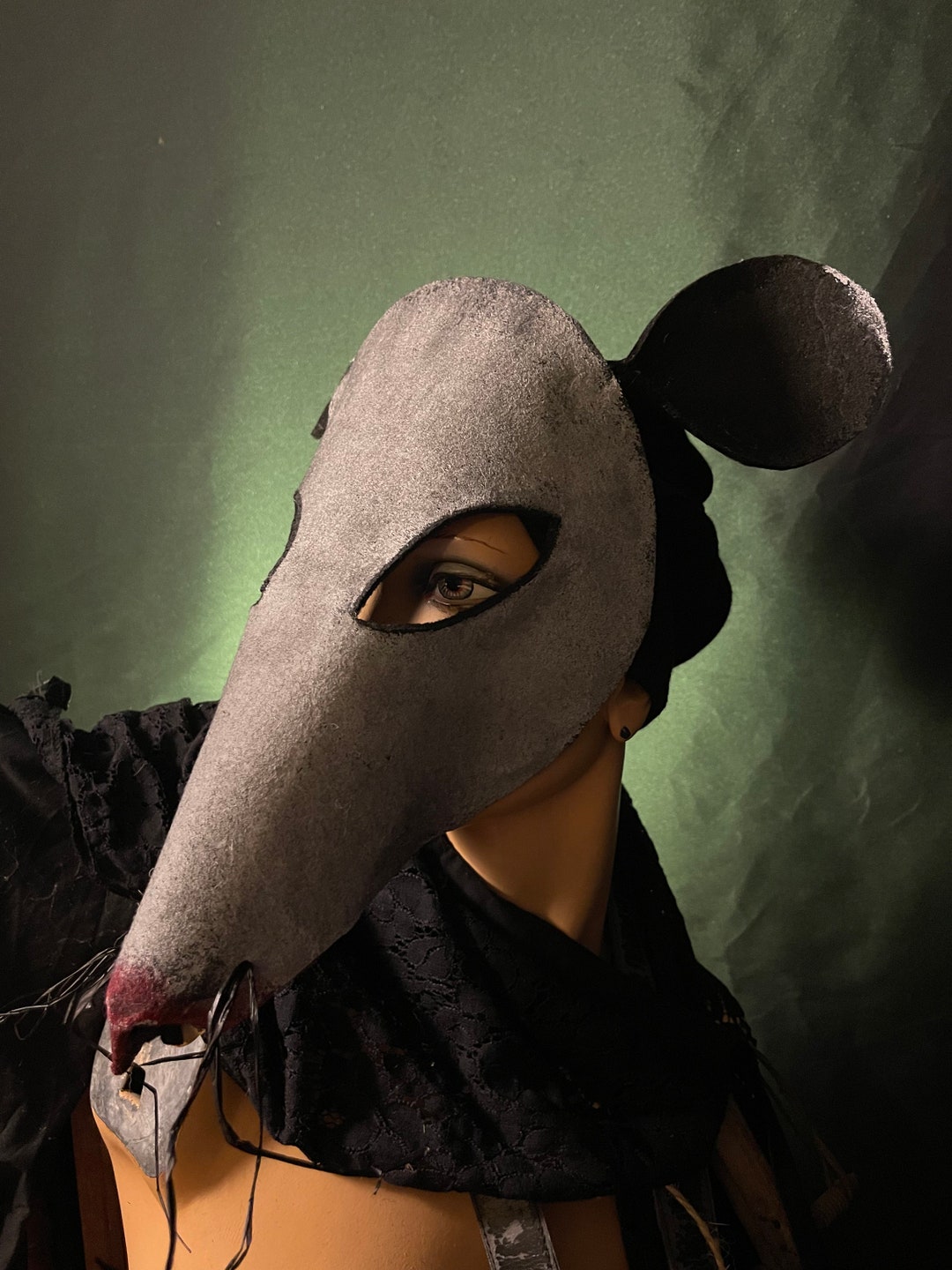 Creepy Cute Possum Mask Adult Halloween, Masquerade, Cosplay Costume ...