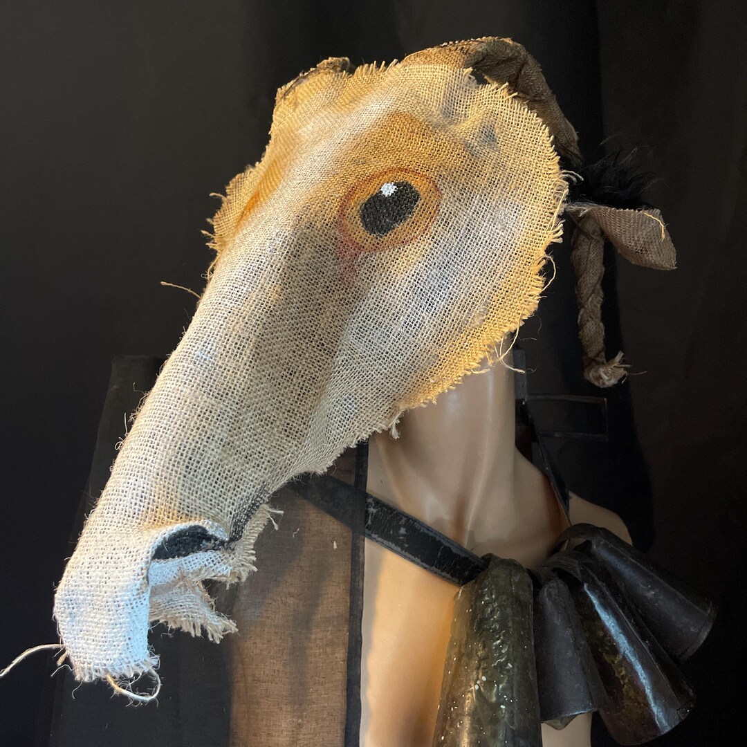Goat Mask, Adult Halloween Costume - Handmade Cryptid Custom Photo and ...