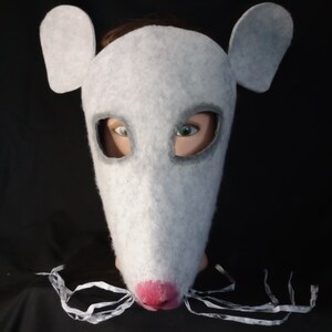 Creepy Cute Rat Mouse Mask - Adult Halloween, Masquerade, Cosplay ...