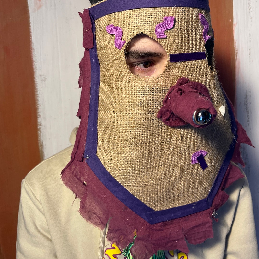 Cajun Mardi Gras Mask Masquerade Carnival Costume Chicken Chase Outfit ...