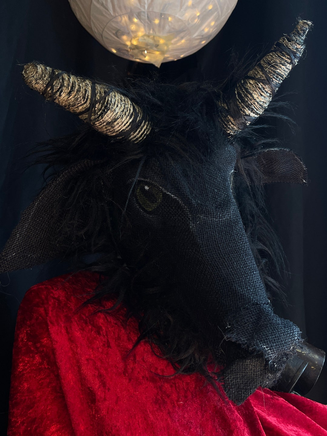 Goat Mask, Adult Halloween Costume Demon, Devil, Baphomet Art, Folk ...