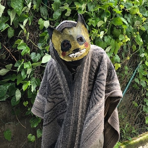 Creepy Scary Horror Mask Adult Halloween Pika Costume Handmade Custom ...