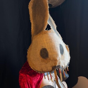 Scary Rabbit Mask, Creepy Easter Bunny Mask, Adult Halloween Costume ...