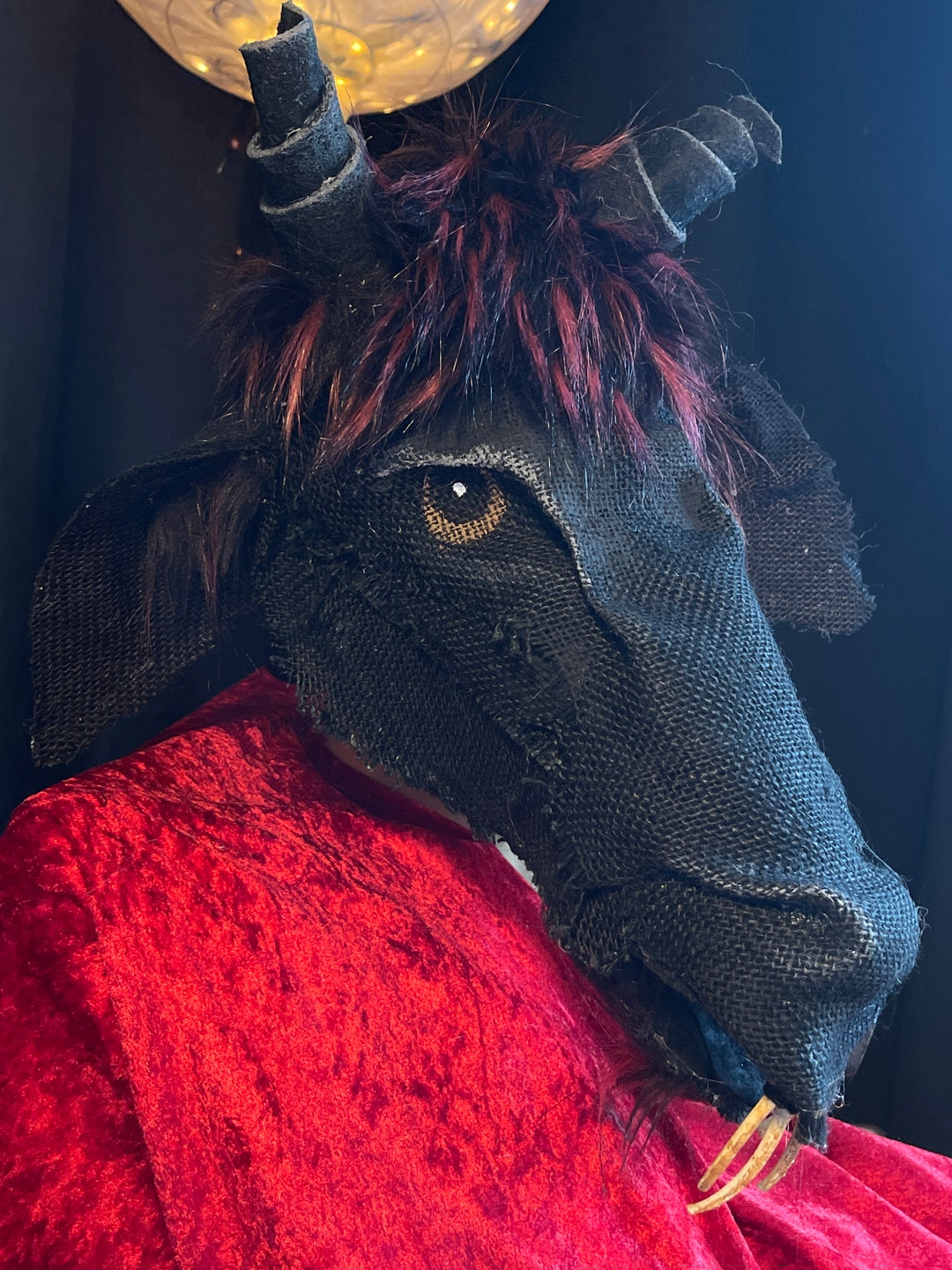 Goat Mask, Adult Halloween Costume Demon, Devil, Baphomet Art, Folk ...