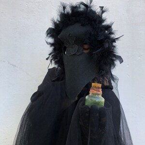 Raven Mask Goth Raven Creepy Crow Mask Halloween, Masquerade, Photo ...