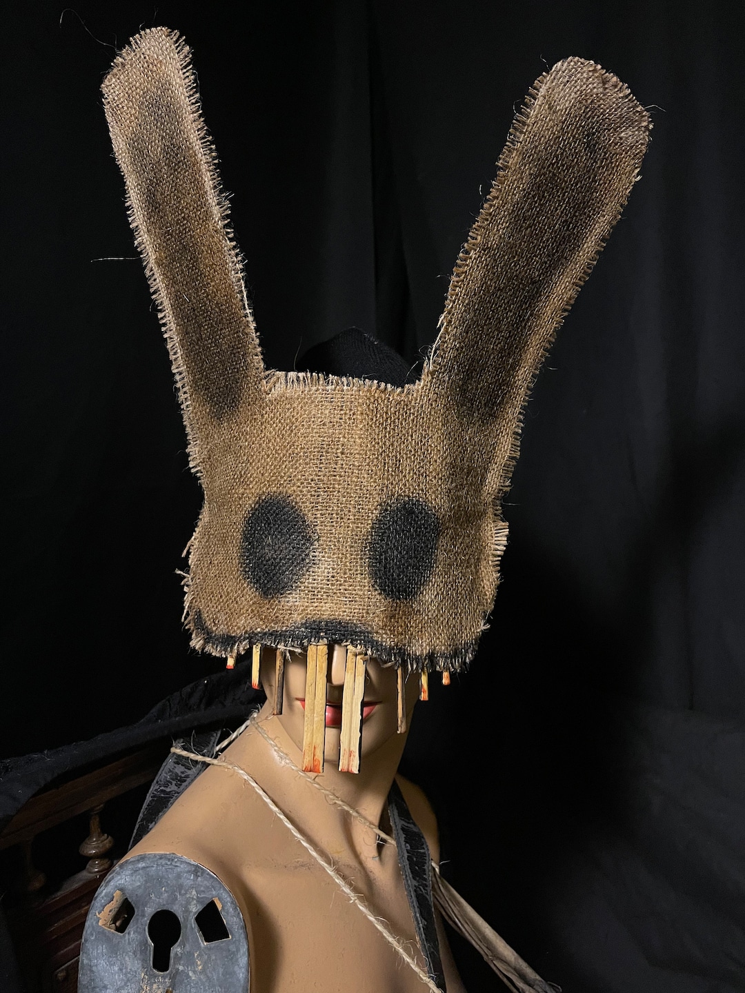 Scary Rabbit Mask, Creepy Easter Bunny Mask, Adult Halloween Costume ...