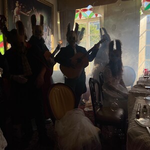 Scary Rabbit Mask Creepy Easter Bunny Mask Adult Halloween - Etsy