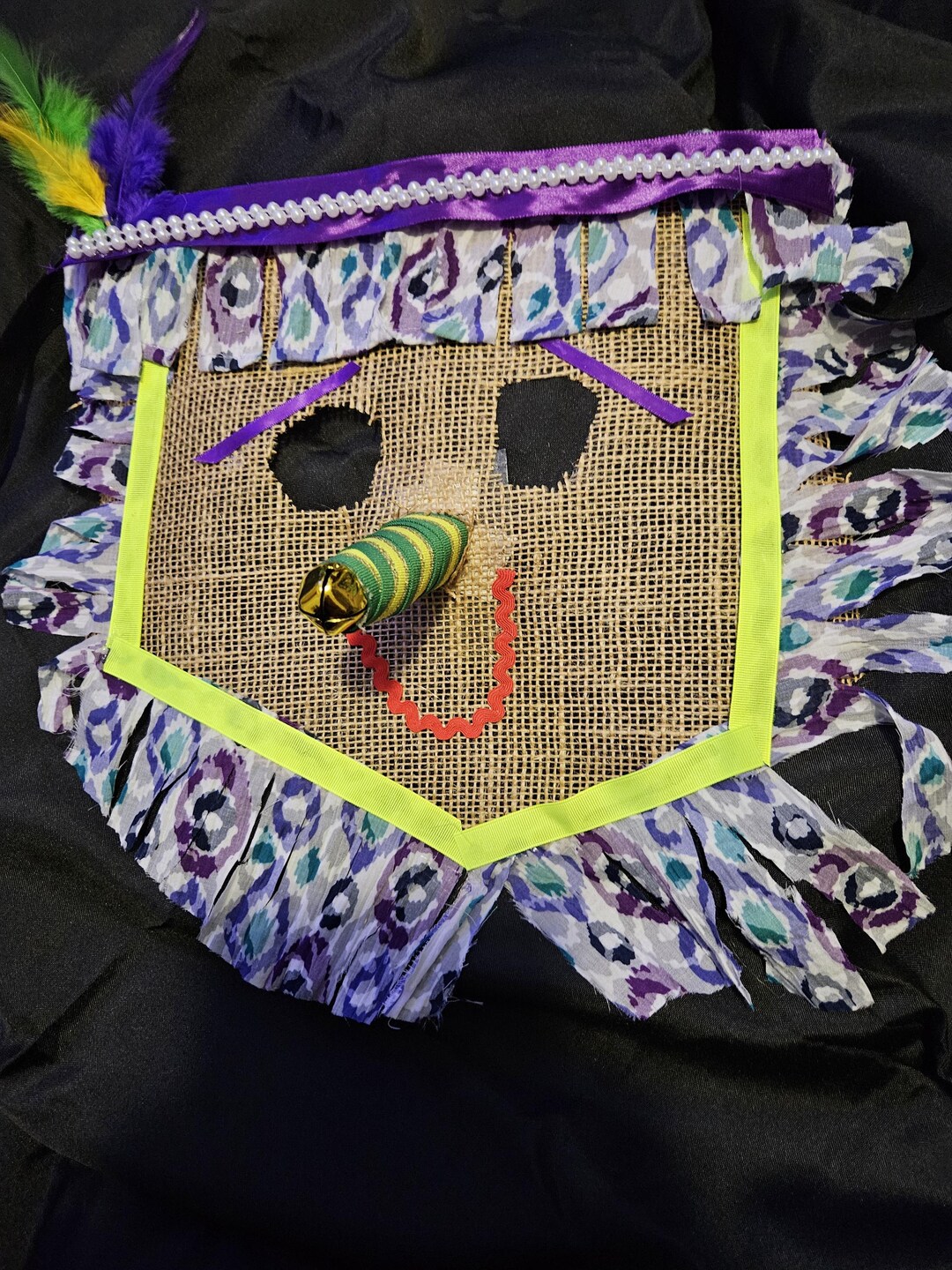 Cajun Mardi Gras Mask Masquerade Carnival Costume Chicken Chase Outfit ...