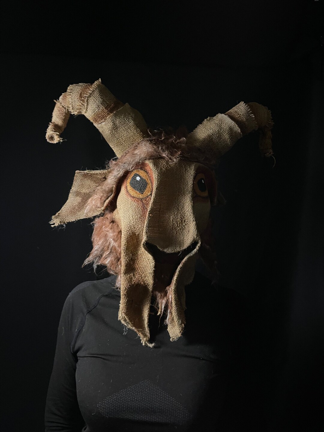Big Horn Sheep Mask - Creepy Animal Mask - Custom Costume Mask - Party ...