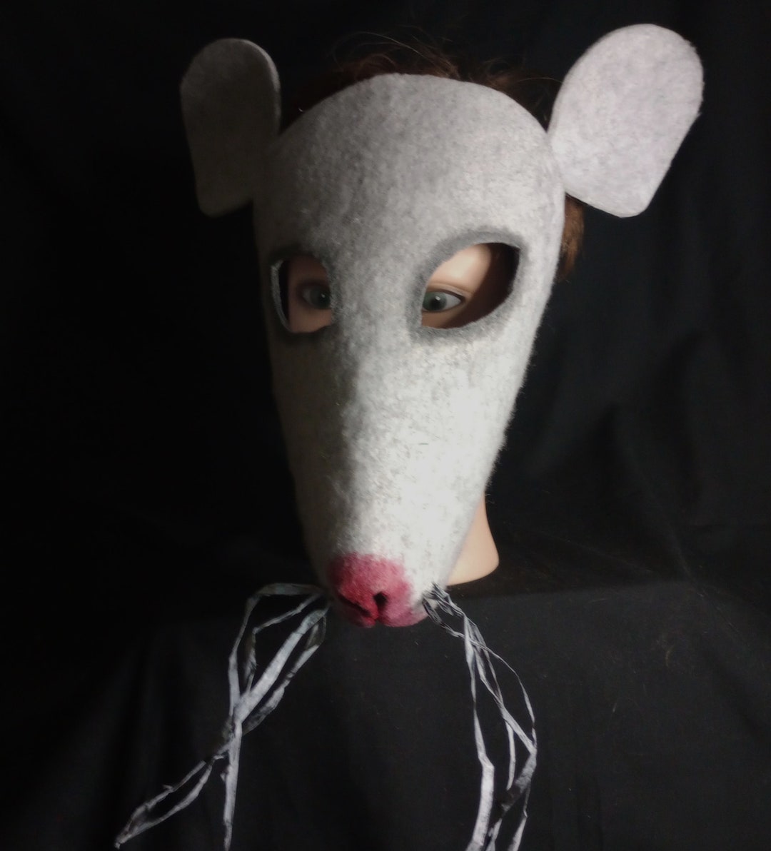 Rat Mouse Mask - Adult Halloween, Masquerade, Creepy Cute Cosplay ...