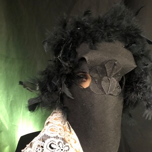 Raven Mask Goth Raven Creepy Crow Mask Halloween, Masquerade, Photo ...