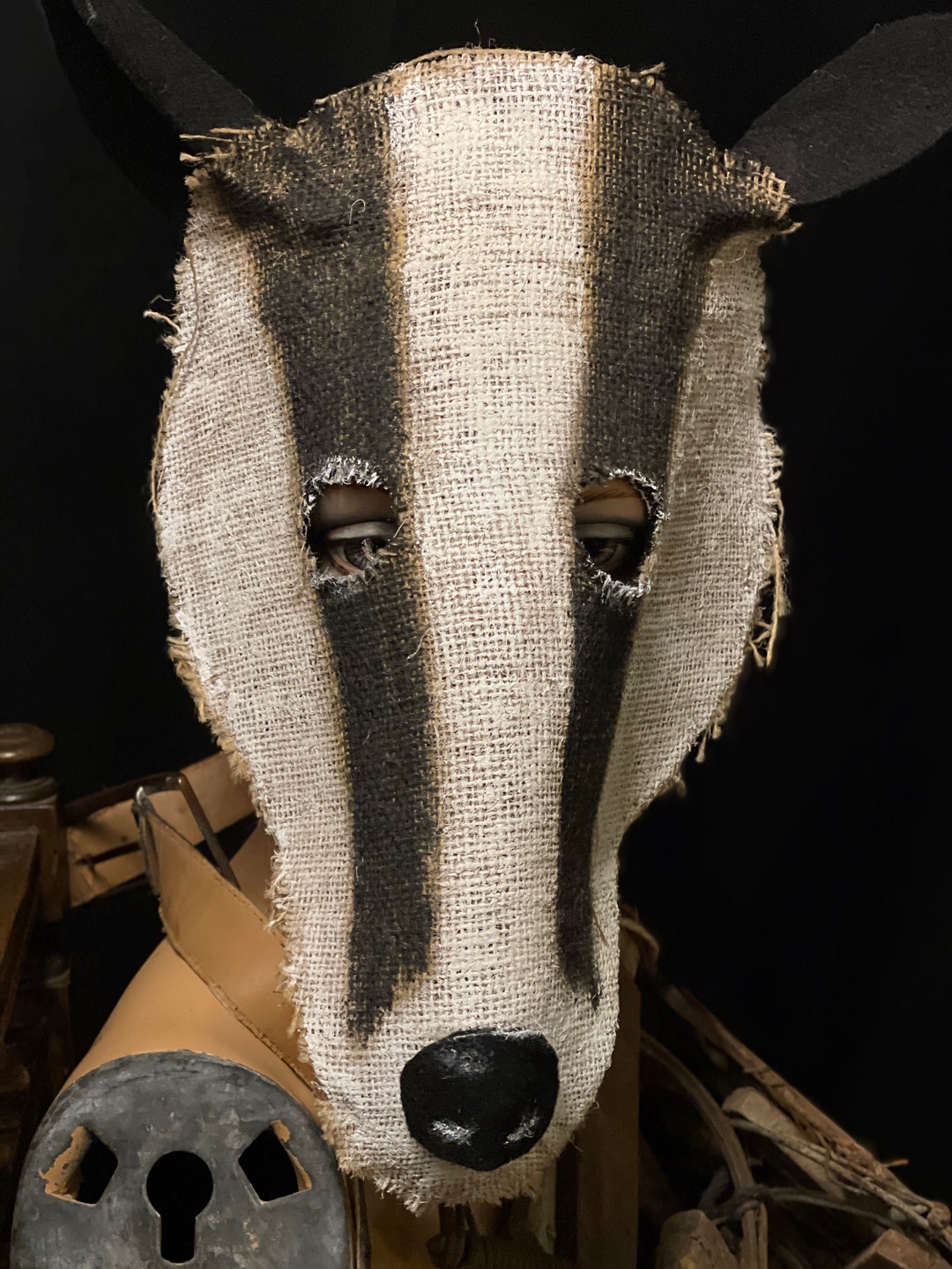 Badger Mask - Animal Masquerade Mask - Fantasy, Role Play, Cosplay ...