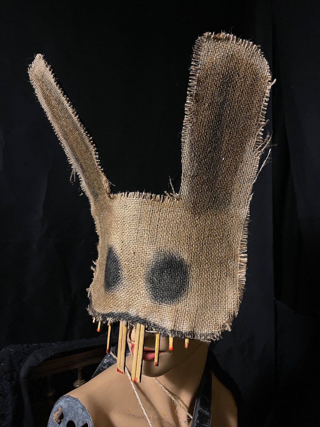 Scary Rabbit Mask, Creepy Easter Bunny Mask, Adult Halloween Costume ...
