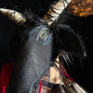 Goat Mask, Adult Halloween Costume Demon, Devil, Baphomet Art, Folk ...