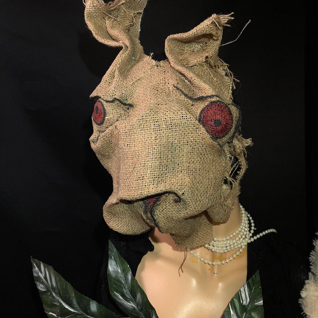 Creepy Scary Burlap Horror Mask Adult Halloween Costume - Etsy