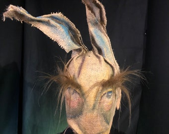 Scarecrow Rabbit Mask - Etsy