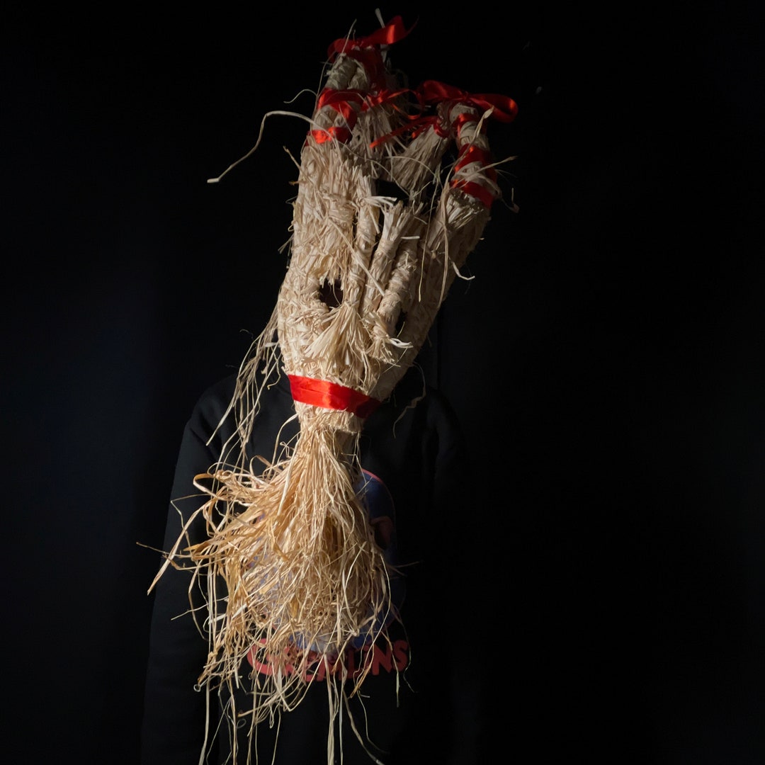 Yule Goat Mask, Julbock Scarecrow Mask, Adult Chistmas Costume, Wicker ...